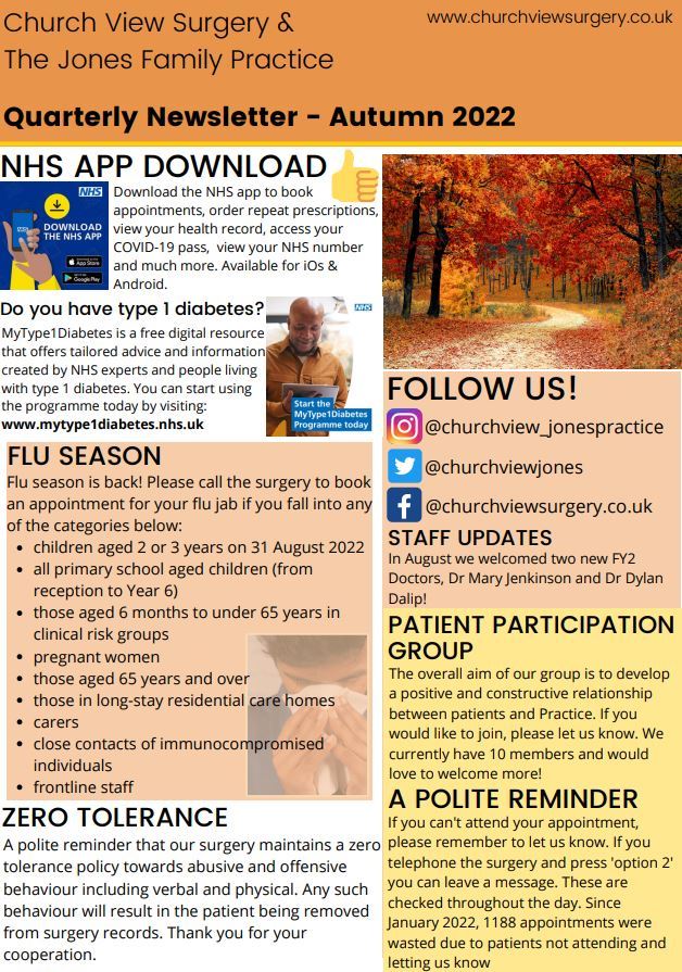 News - Church View Surgery & The Jones Family Practice